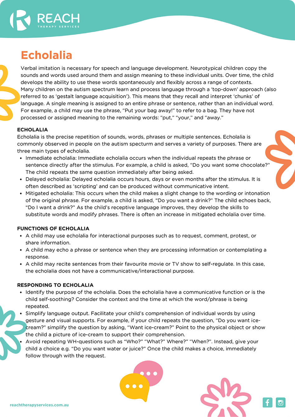 Resources - Reach Therapy Services